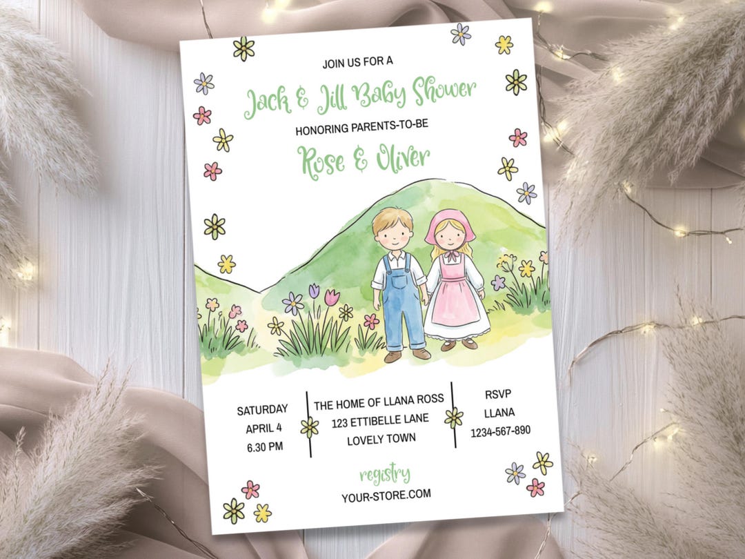 Jack And Jill Invitations