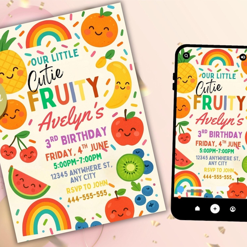 Fruit Invite - Etsy