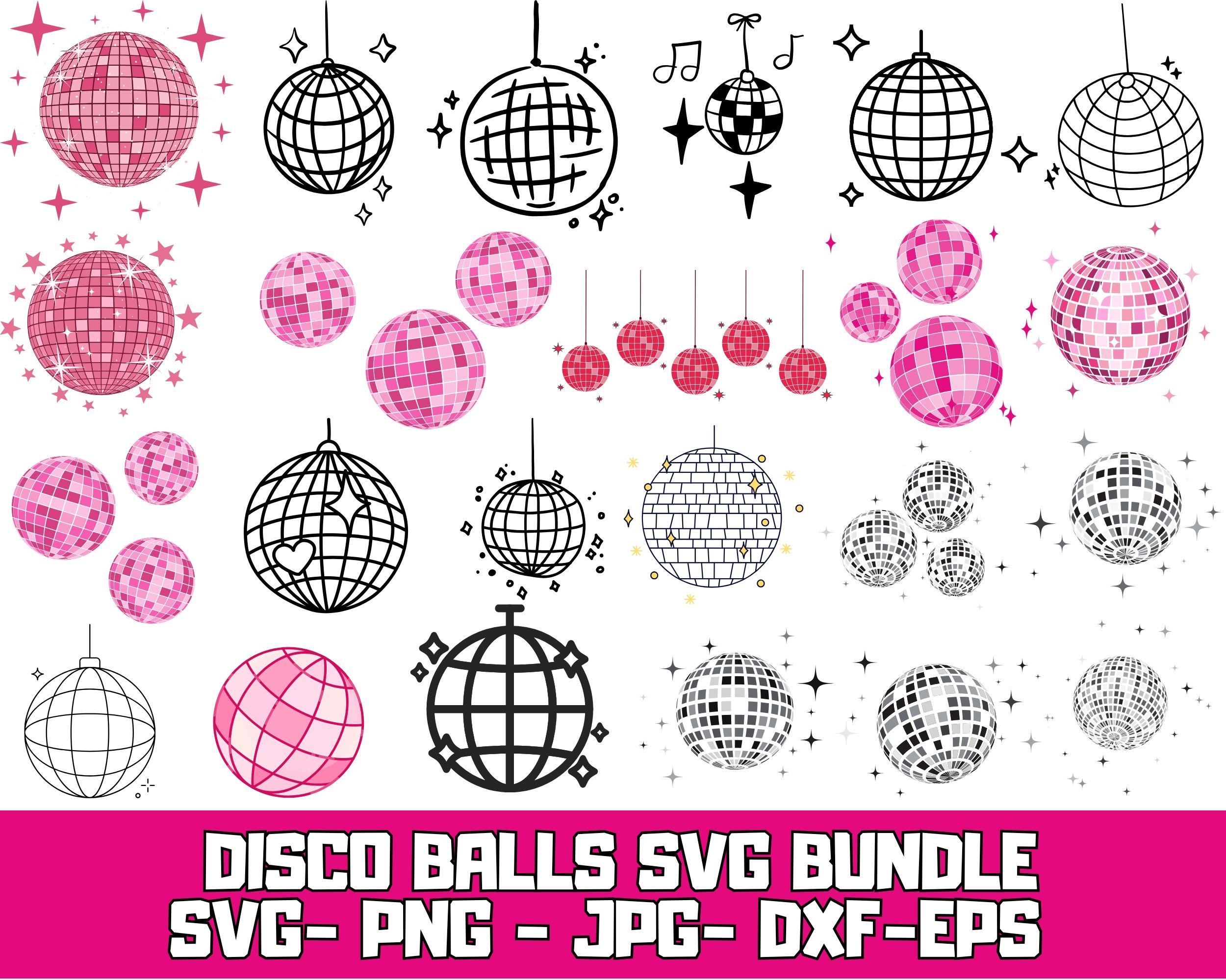 Disco Ball SVG Bundle: Retro Groovy Clipart (digital Files) - Etsy