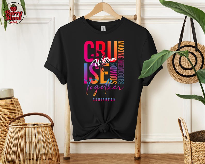 Custom Family Cruise Shirts 2026, Caribbean Squad Matching Tees, Making ...