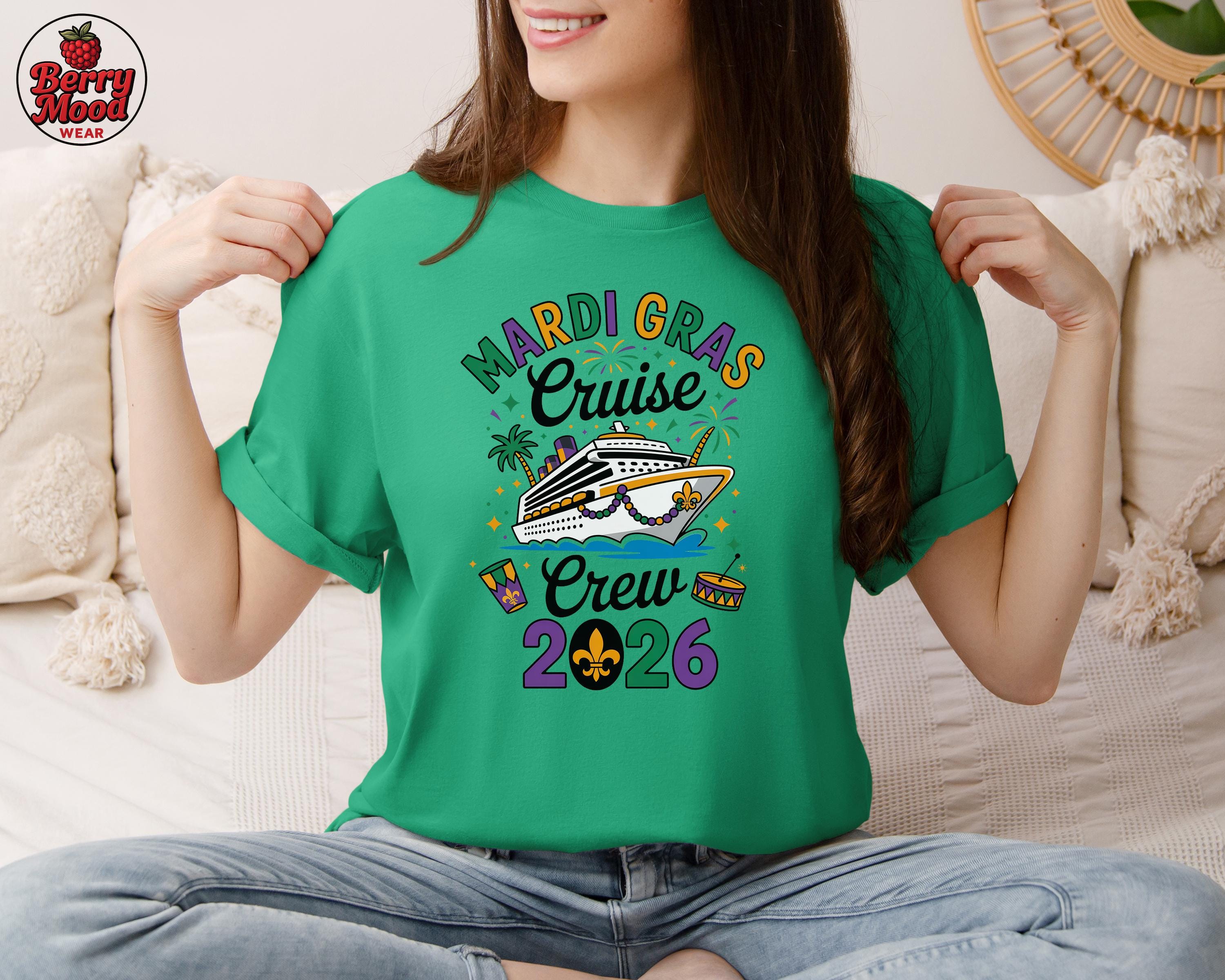 Mardi Gras Cruise Crew 2026, Ready to Press DTF, Custom Mardi Gras ...