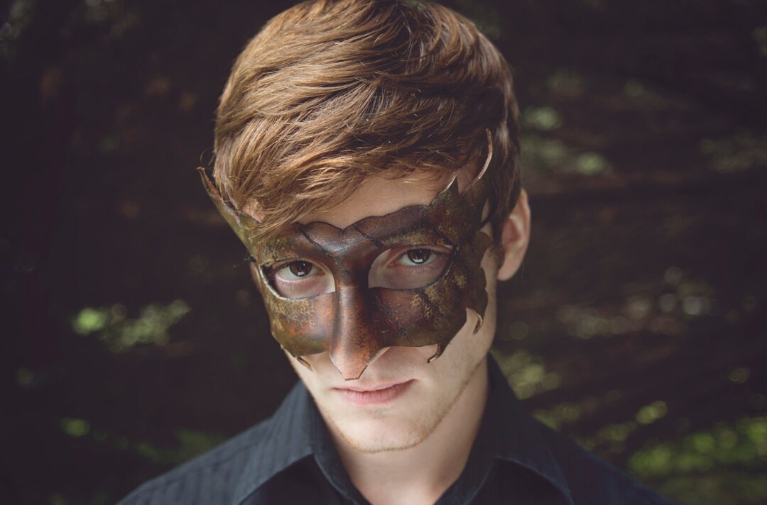 Scratched Leather Mask - Etsy