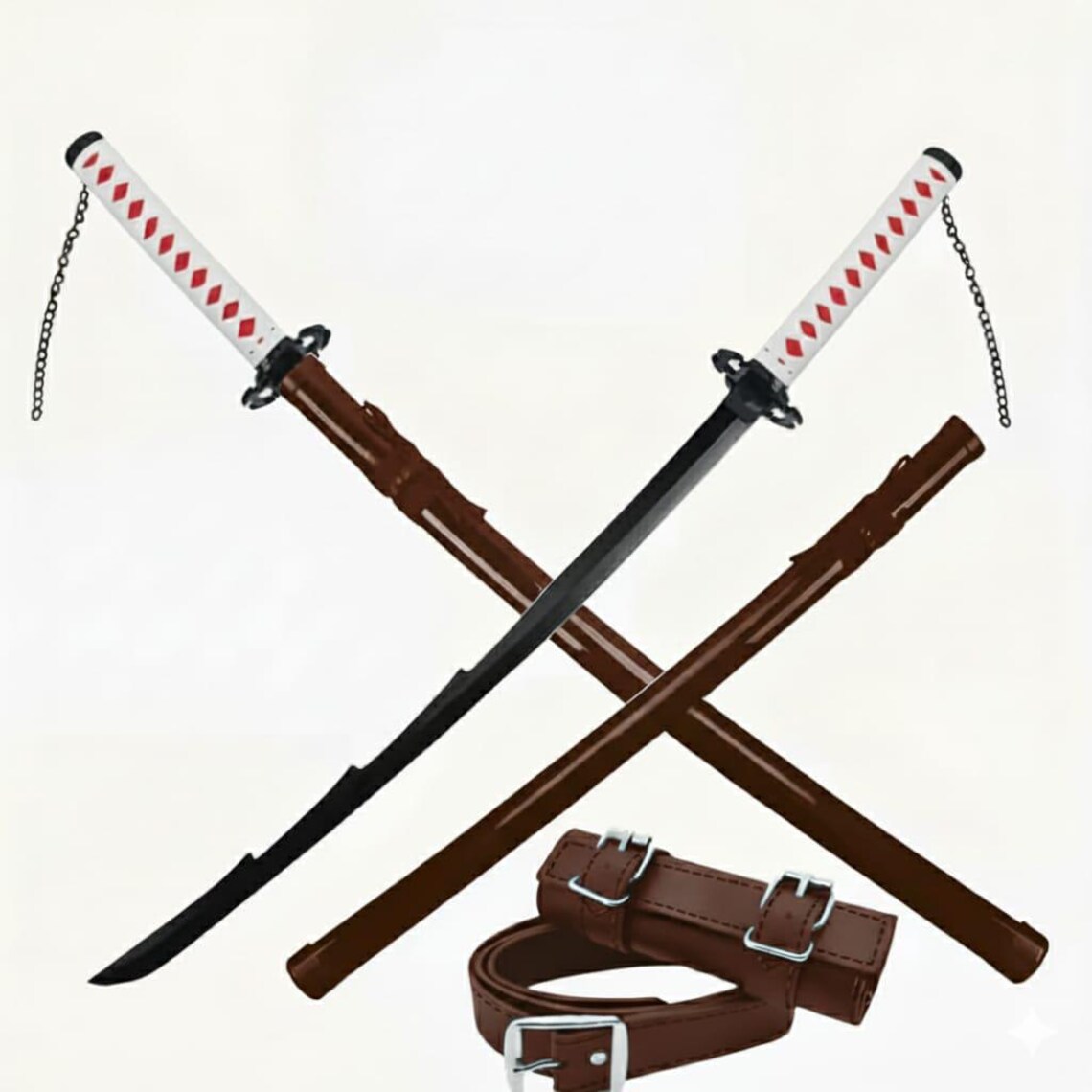 Handmade Leather Sword Belt: LARP Sword HOLDER, Adjustable Straps ...
