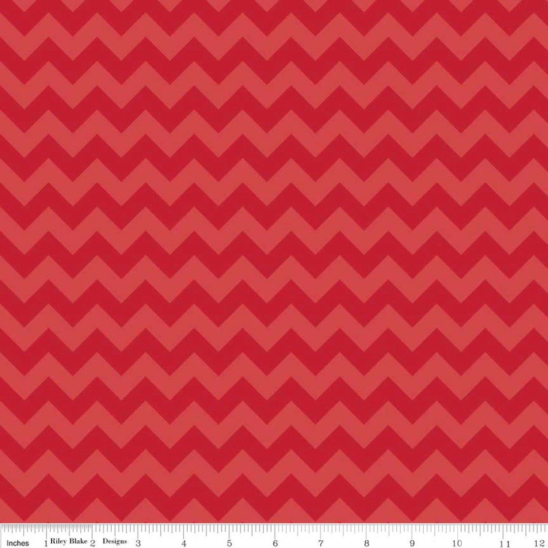 Chevron Red Small Chevron Tone on Tone for Riley Blake, 1/2 Yard - Etsy