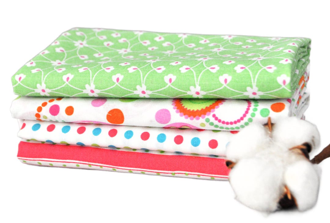 Pinwheel Flower 4 Fat Quarters Bundle, 1 Yard Total, Free Shipping - Etsy