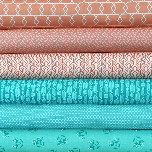 Coral and Teal - Etsy