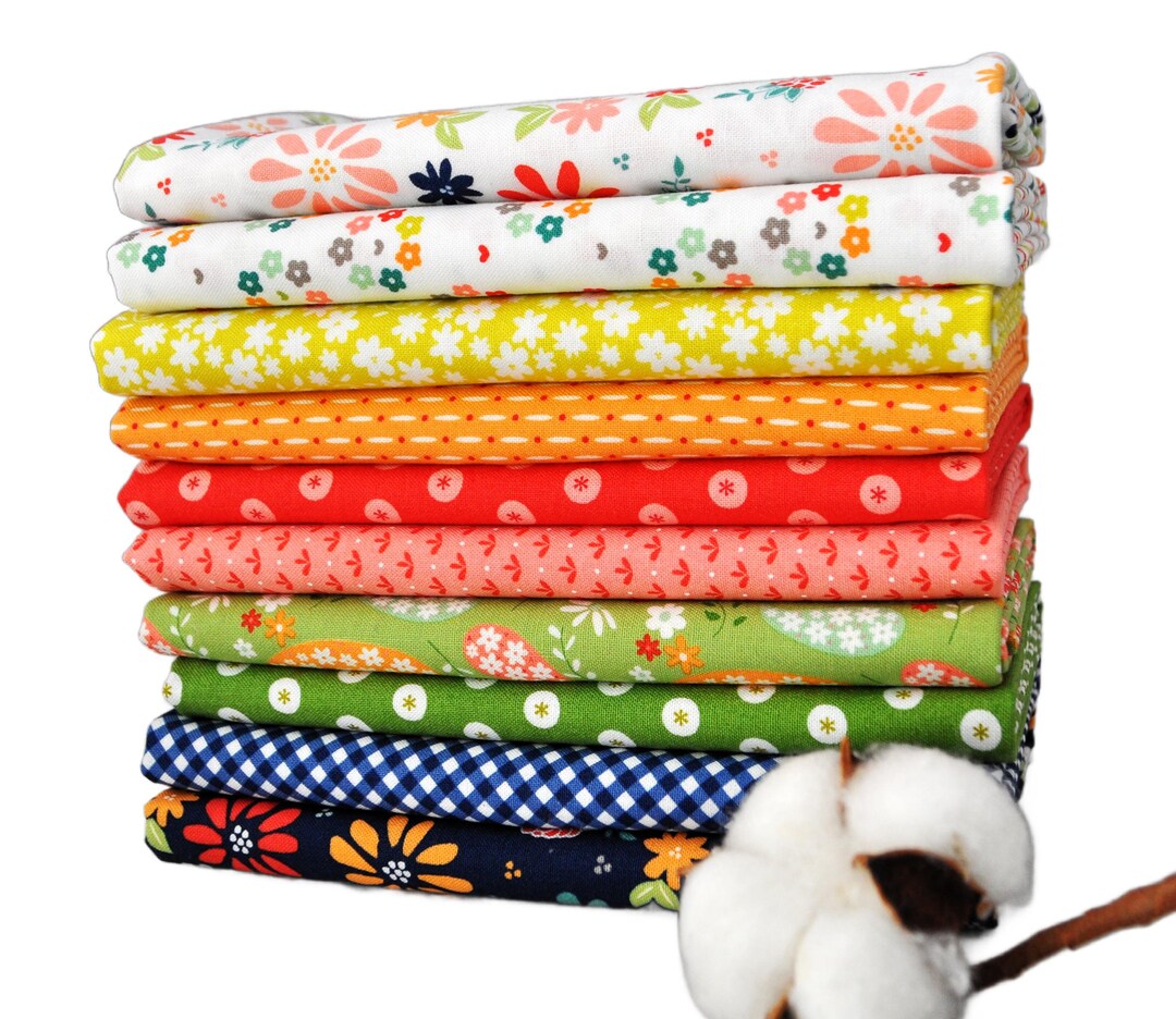 Raspberry Summer 10 Fat Quarters Bundle by Sherri & Chelsi for Moda, 2 ...