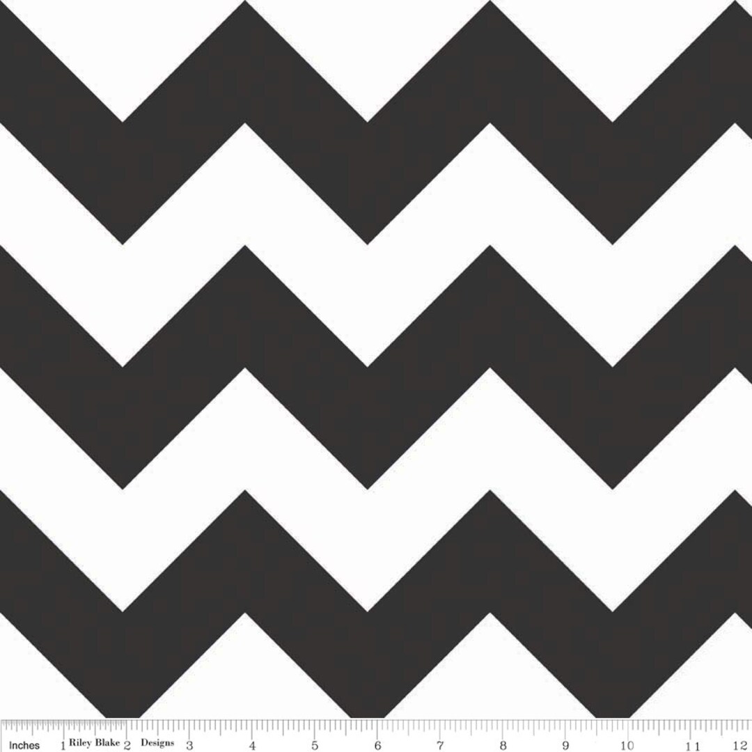 Chevron Black Large Chevron for Riley Blake, 1/2 Yard - Etsy