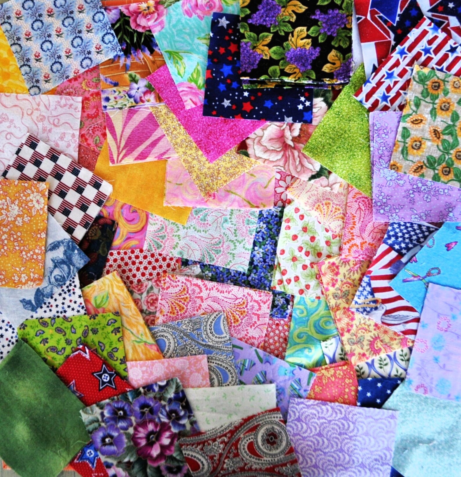 Assorted 4 Squares Charm Pack 50 Pieces 100% Cotton - Etsy