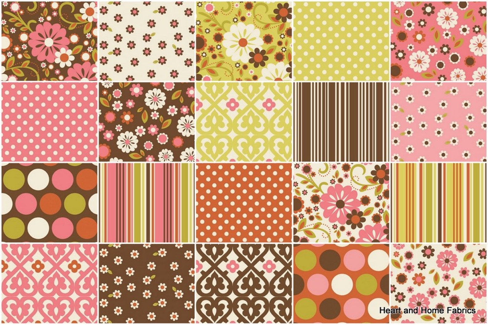 Indian Summer Cream Damask by Zoe Pearn for Riley Blake 1/2 - Etsy