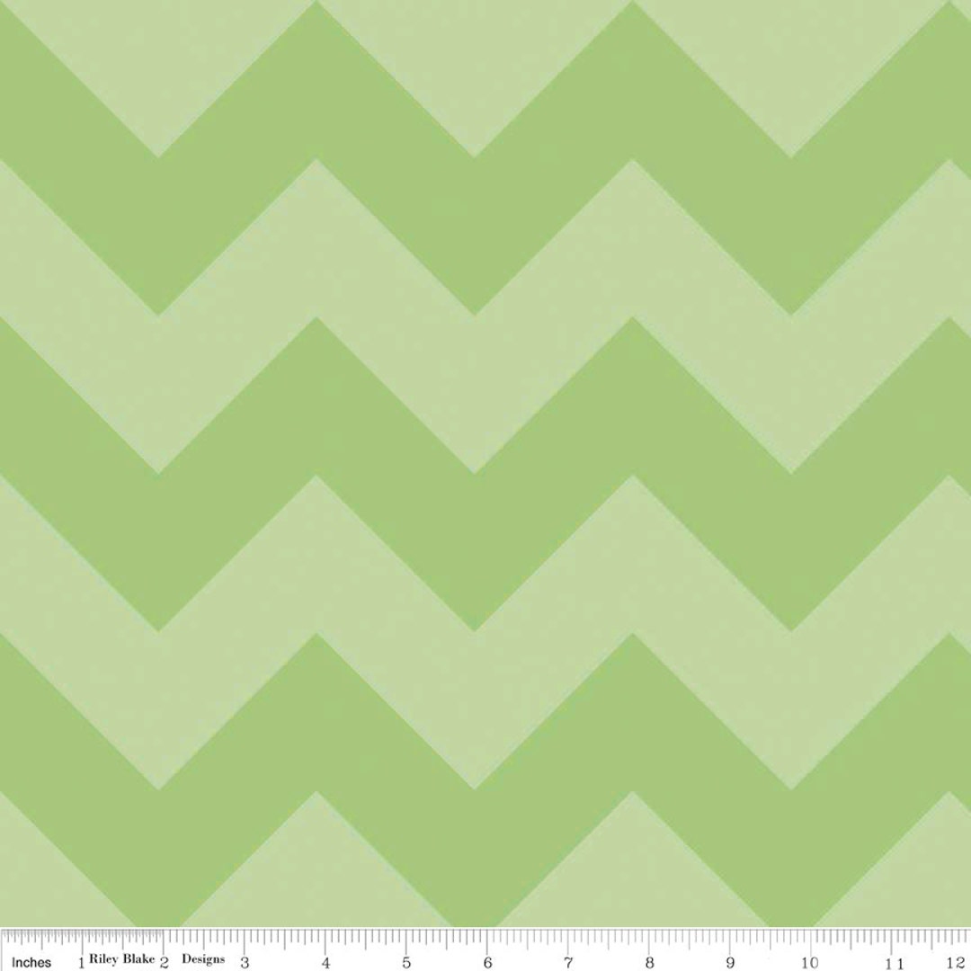 Chevron Green Large Chevron Tone on Tone for Riley Blake, 1/2 Yard - Etsy