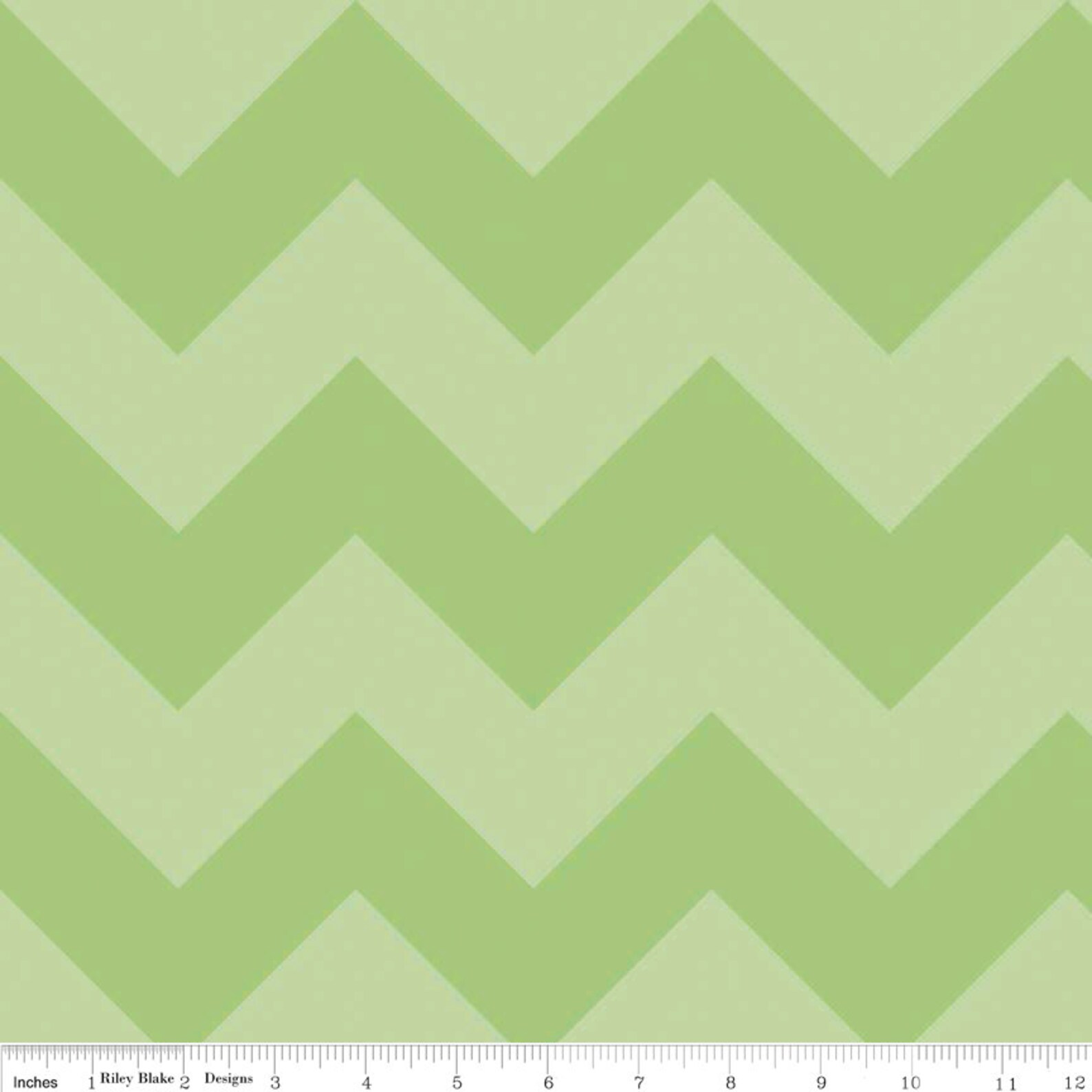 Chevron Green Large Chevron Tone on Tone for Riley Blake, 1/2 Yard - Etsy