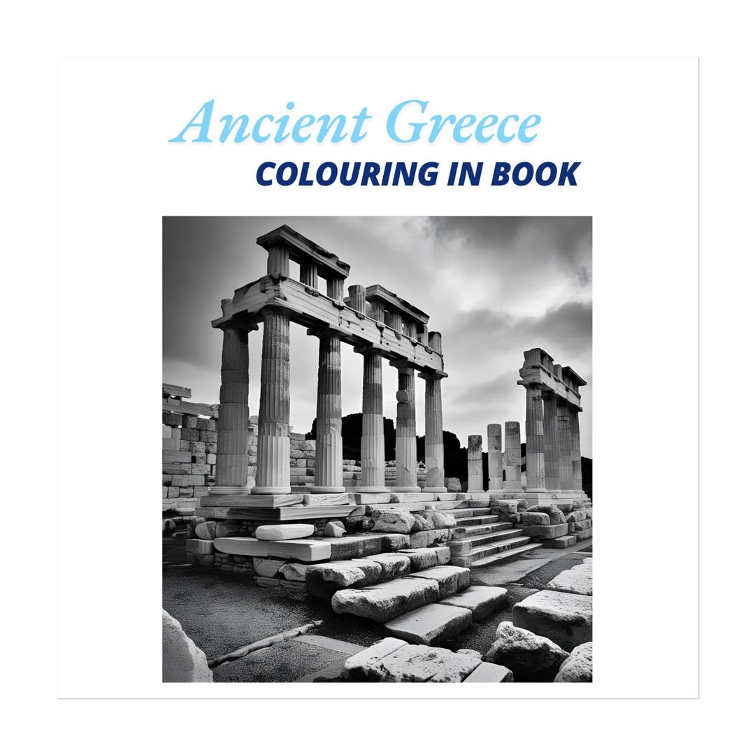 Ancient Greece Colouring in Book - Etsy