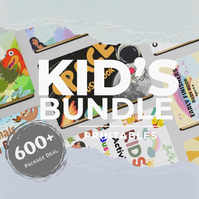 Busy Book Kids Activity Book Toddler Digital Printables for Kids 4-6 ...