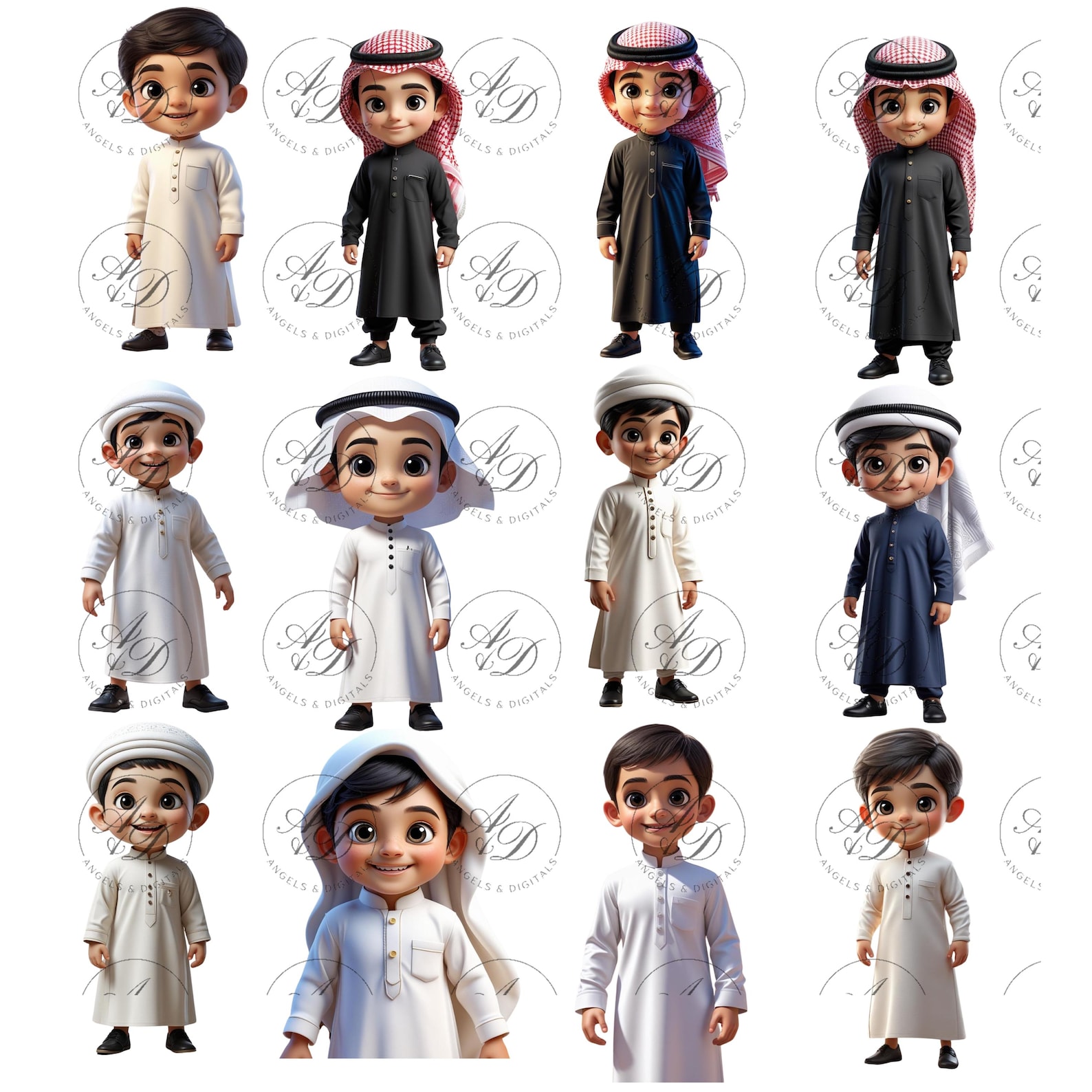 Saudi Arabia Children PNG Arabian Kids Clipart Cultural Boys & Girls ...