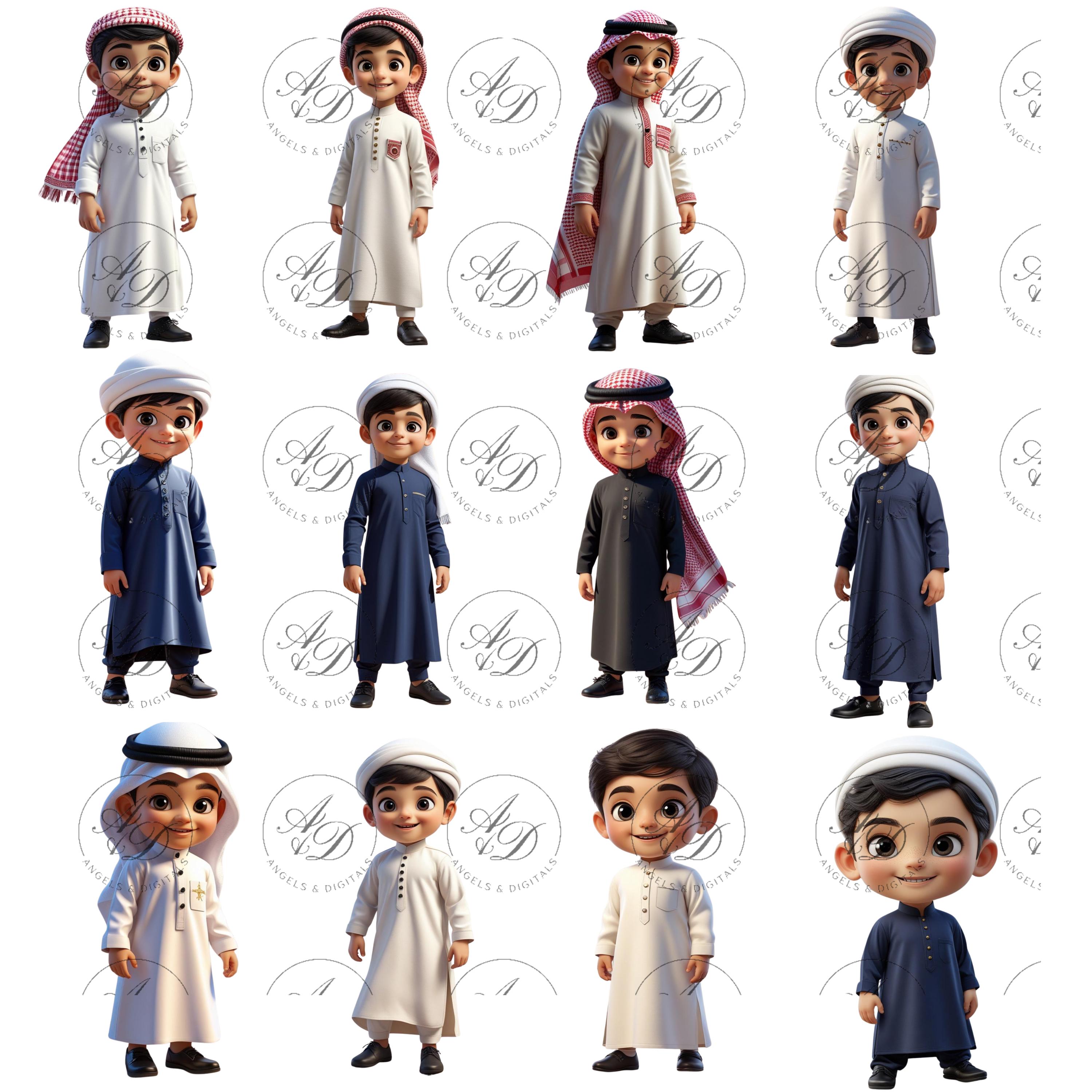Saudi Arabia Children PNG Arabian Kids Clipart Cultural Boys & Girls ...
