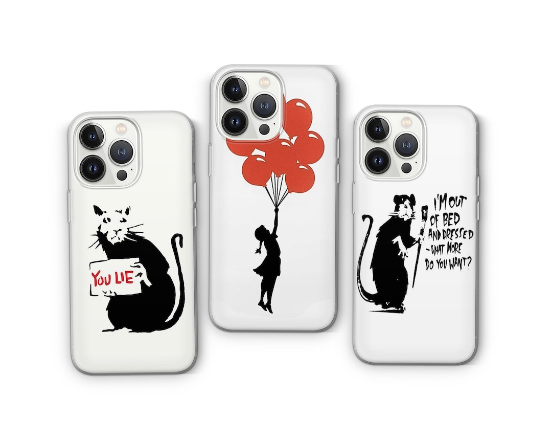 Banksy Phone Case – Street Art Design | for iPhone 17, Samsung & Pixel ...
