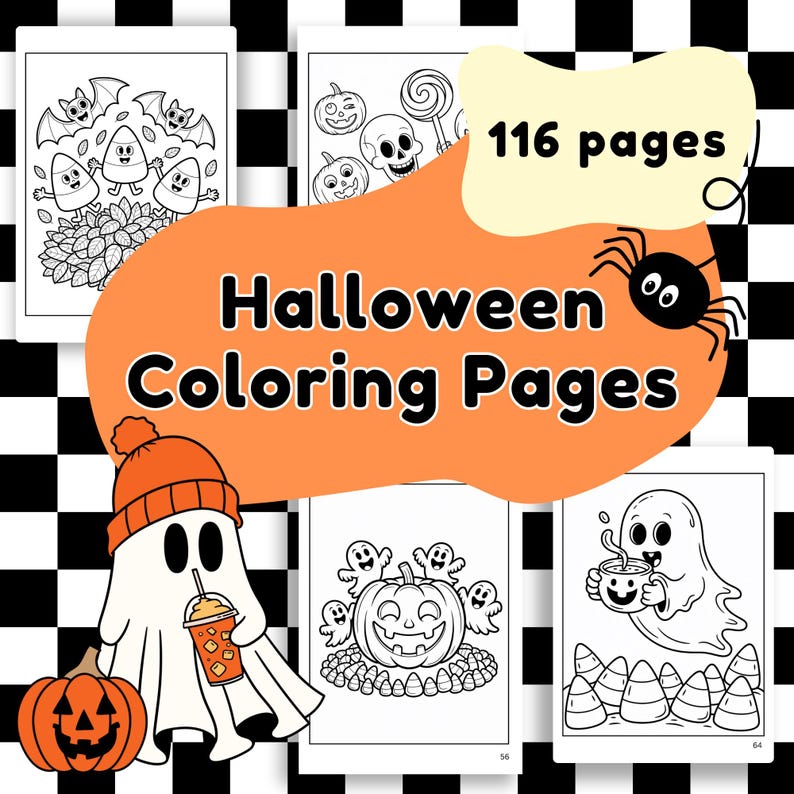Halloween Coloring Pages | 116 Printable Sheets | Ghosts, Pumpkins ...
