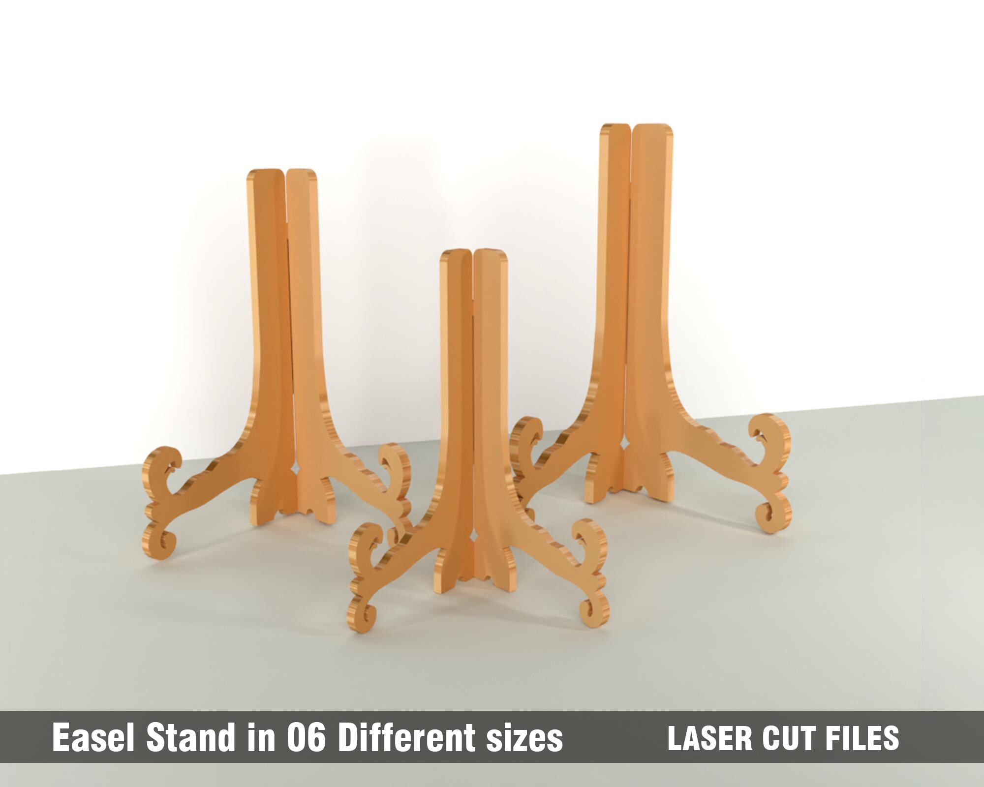 Easel Stand SVG Set, Laser Cut Plate and Photo Display Holder, Wooden ...