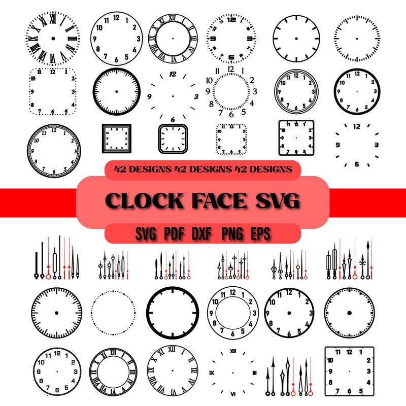 Clock Face With Numbers - Etsy