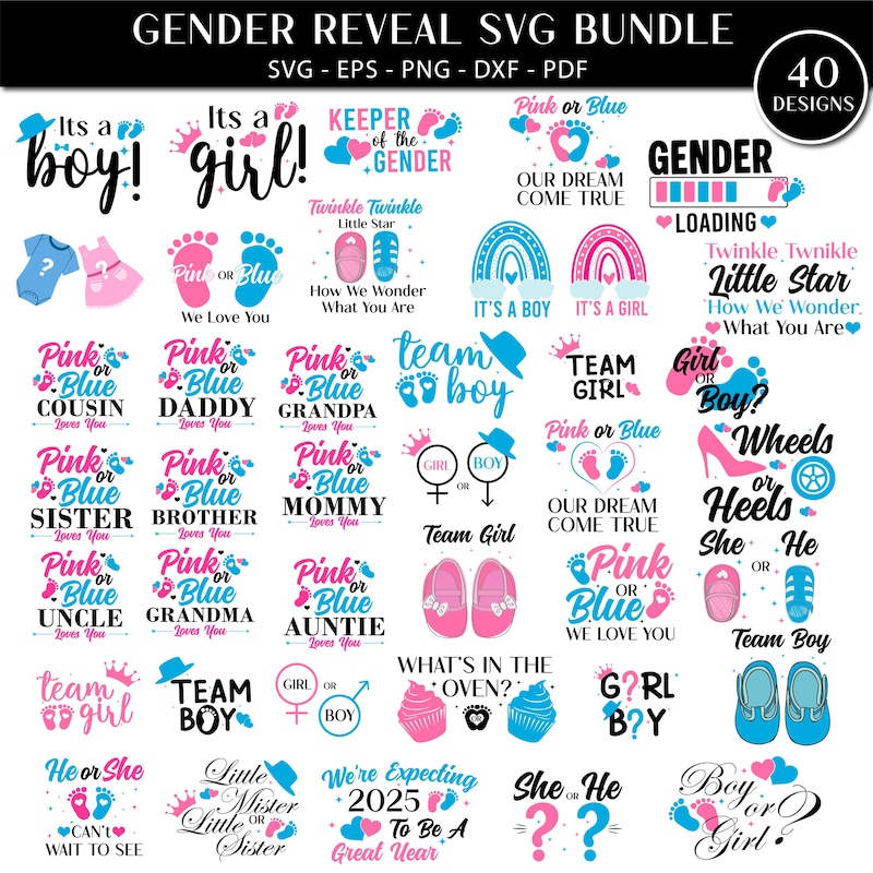 Pink Blue Printable Art - Etsy