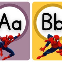 Superhero Flashcards - Etsy