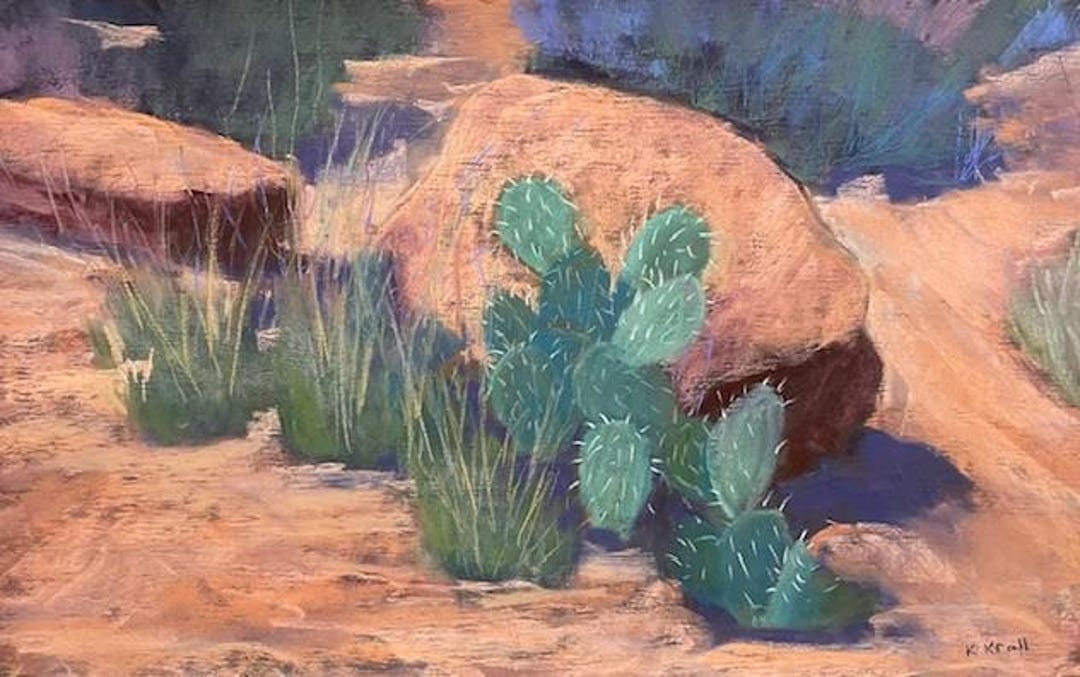 Desert Friends- Sedona Original Art-8x13 Unframed Pastel by Kelly Krall ...