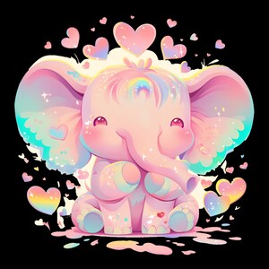 Cute Chibi Mammoth PNG Bundle – 10 Adorable Ice Age Cliparts for ...