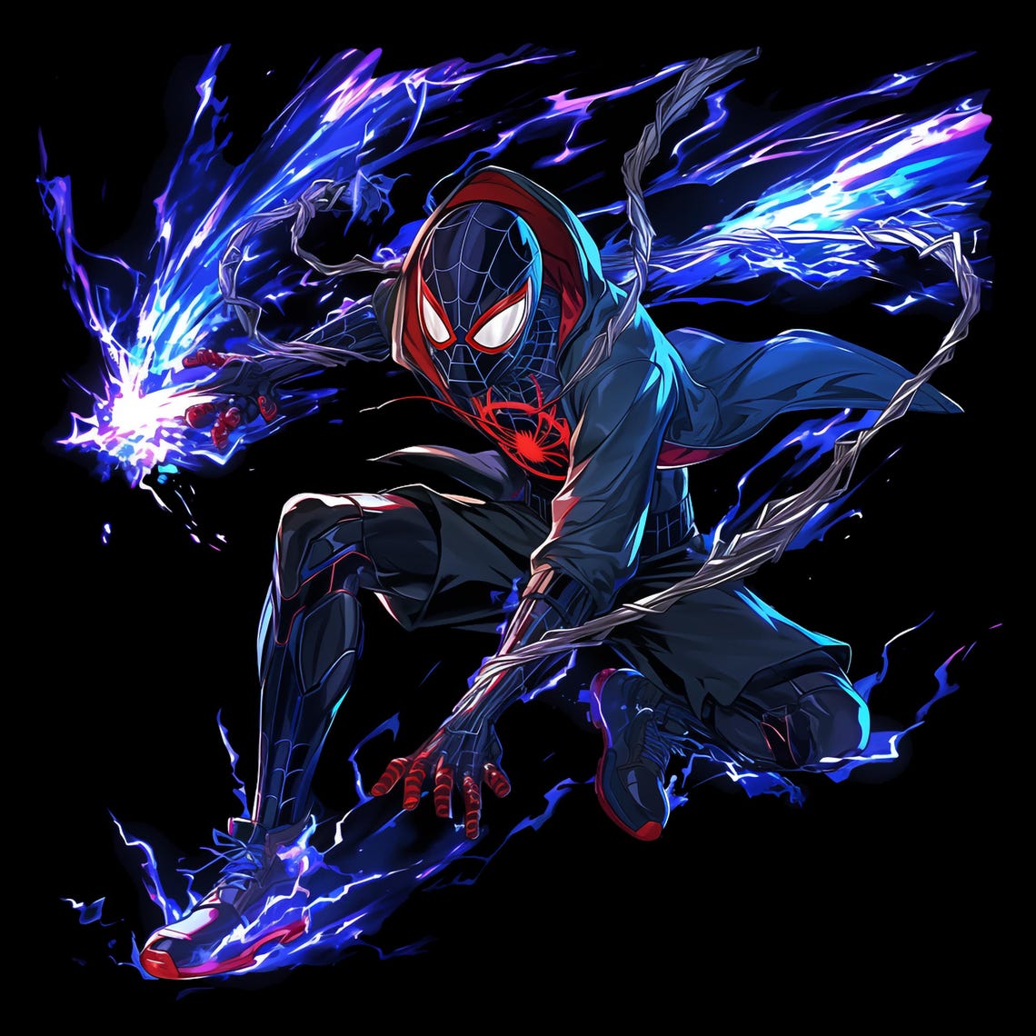 Realistic Cartoon Miles Morales PNG Bundle | Sublimation & DIY Crafts ...