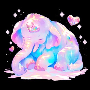 Cute Chibi Mammoth PNG Bundle – 10 Adorable Ice Age Cliparts for ...
