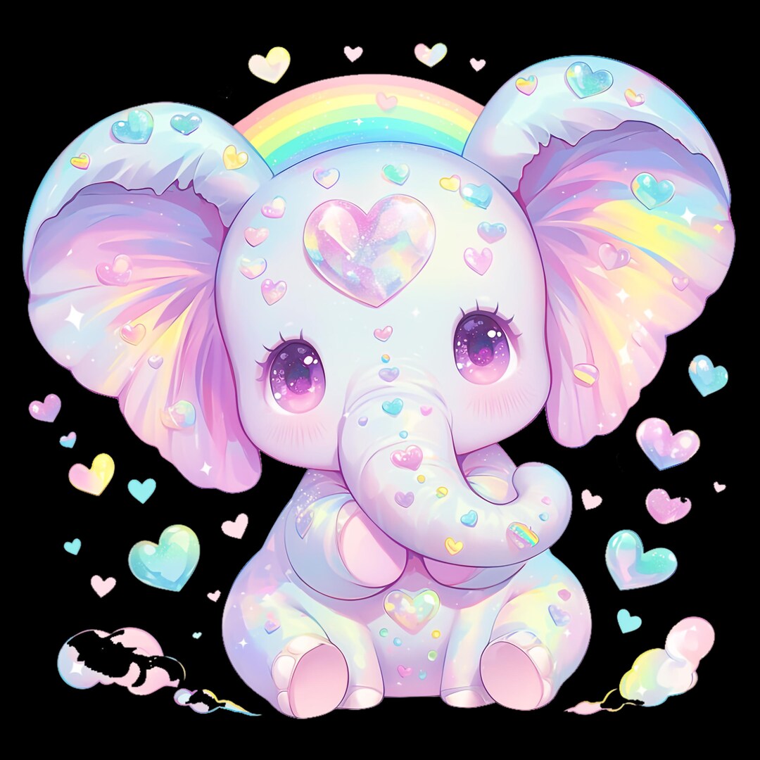 Cute Chibi Mammoth PNG Bundle – 10 Adorable Ice Age Cliparts for ...