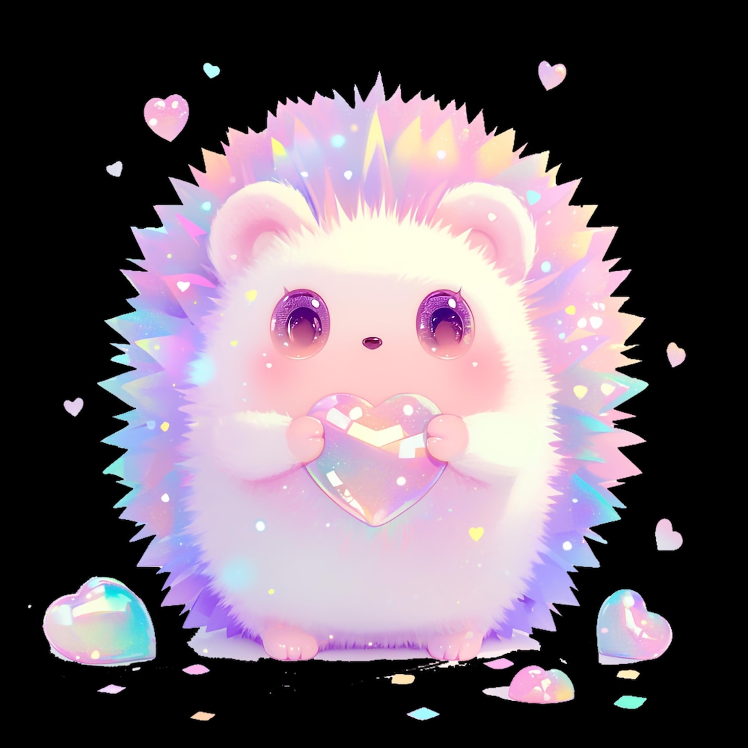 10 Cute Chibi Hedgehog Pngs – Kawaii Woodland Animal Clipart for Cricut ...