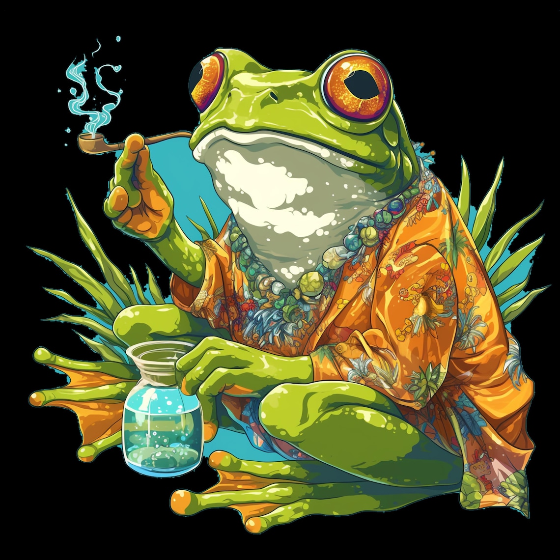 10 Boho Frog PNG Files, Whimsical Frog Art Bundle for Cricut ...