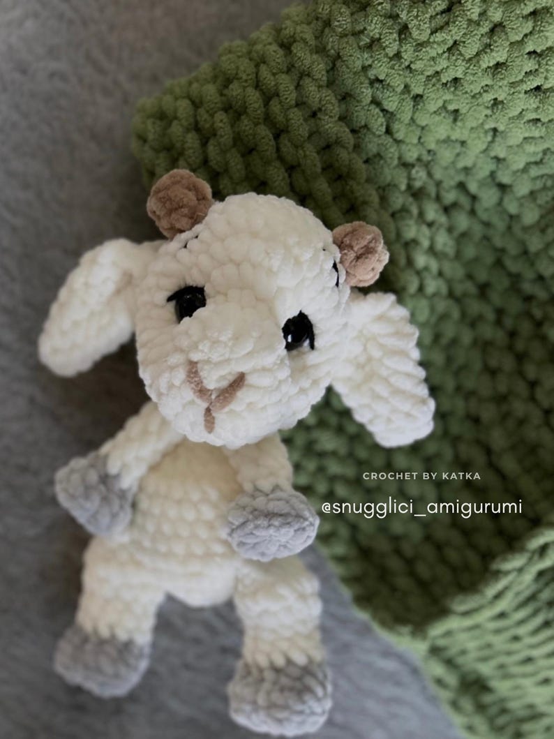 Little Goat Crochet Pattern PDF | Amigurumi Kid Goat | Farm Animal ...