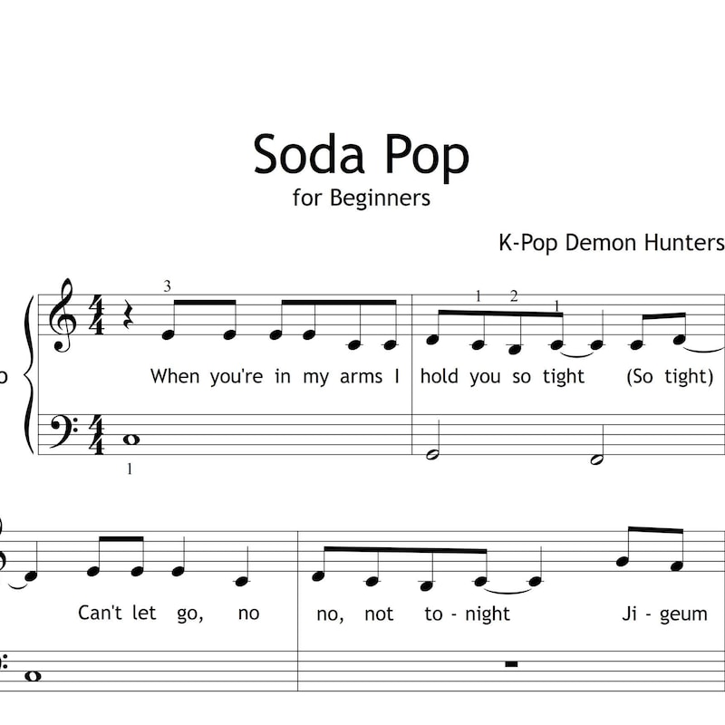Kpop demon hunters free easy piano pdf - Etsy Italia