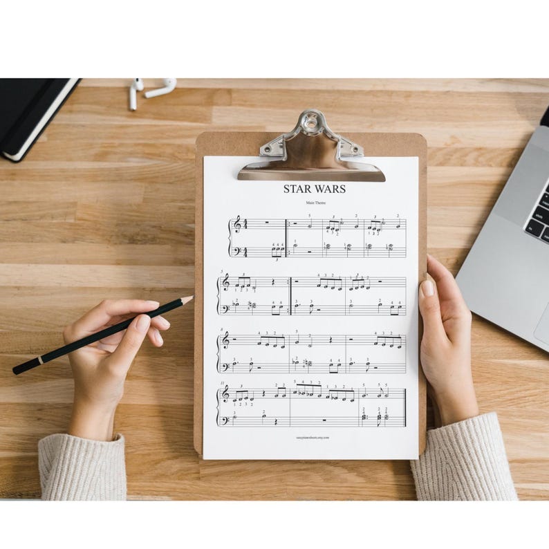 Star Wars Main Theme - Easy Piano Sheet Music for Beginners | Grade 1 ...