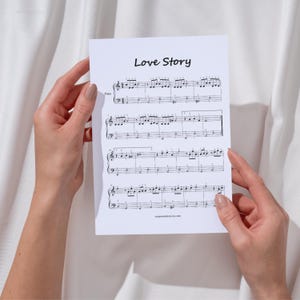 Love Story - Easy Piano Sheet Music for Beginners | Grade 1 | Digital ...