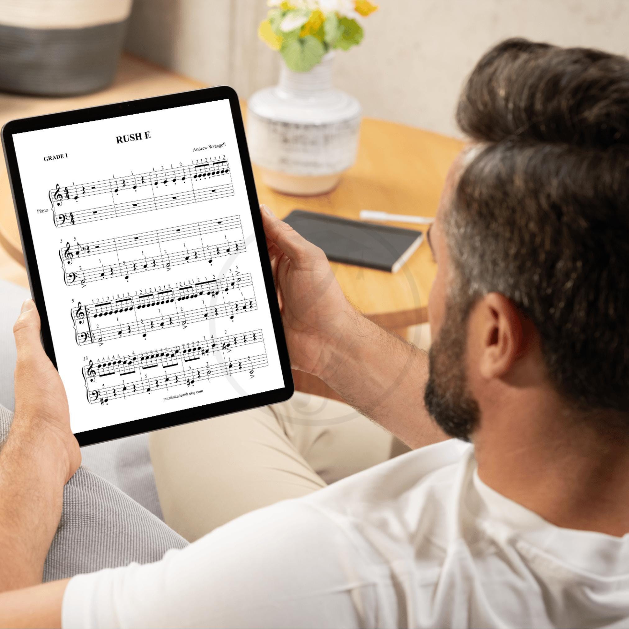 Rush E - Easy Piano Sheet Music for Beginners | Grade 1–2 | Digital ...