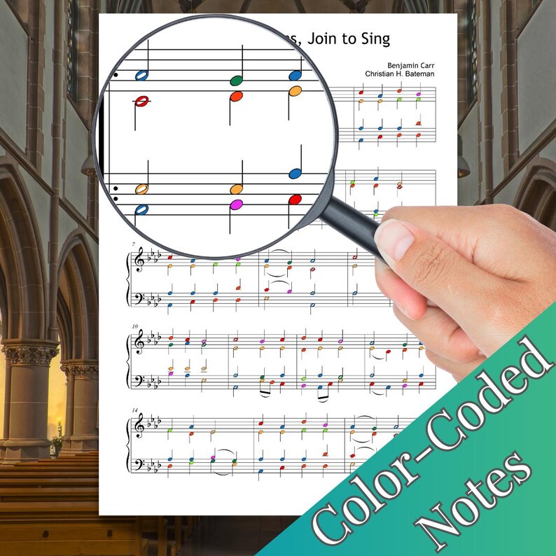 Come, Christians, Join to Sing – Piano Sheet PDF for Sunday School ...