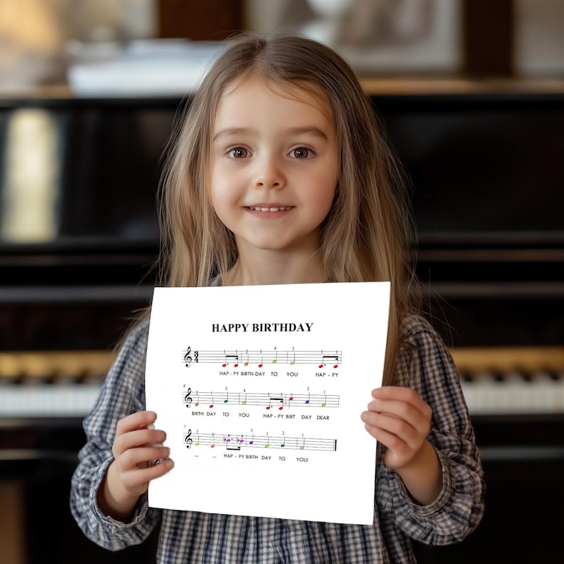 Happy Birthday Easy Piano Sheet Music for Beginners - Grade 0 With ...