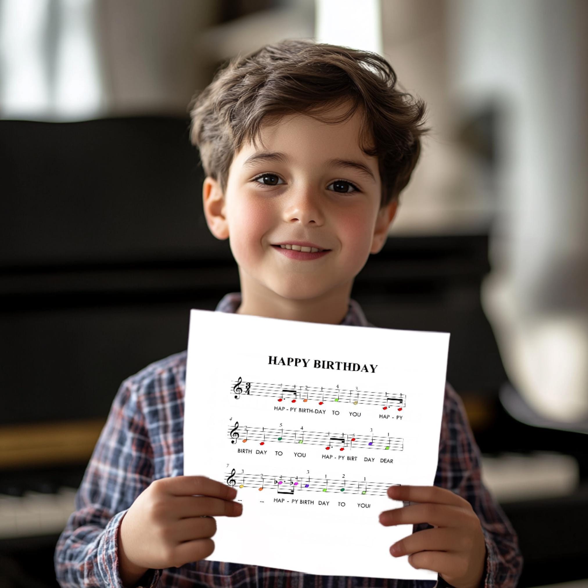 Happy Birthday Easy Piano Sheet Music for Beginners - Grade 0 With ...