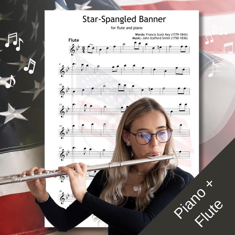 Star-spangled Banner Sheet Music - Easy Piano With Vocal and ...