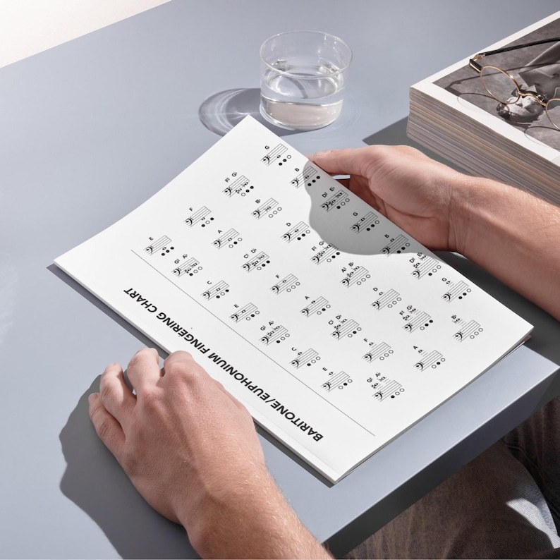 Euphonium and Baritone Fingering Chart | Teacher Resource for Brass ...