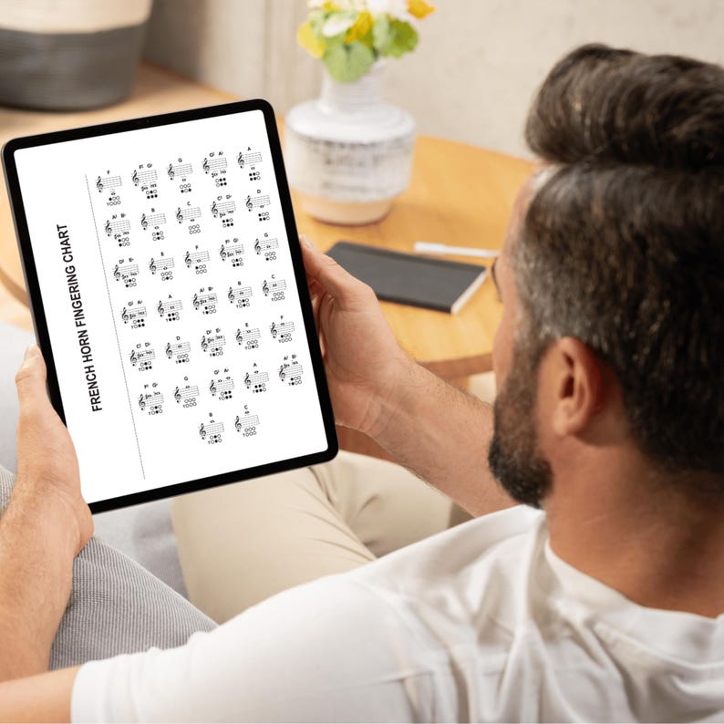 French Horn Fingering Chart | Teacher Resource for Brass Lessons ...