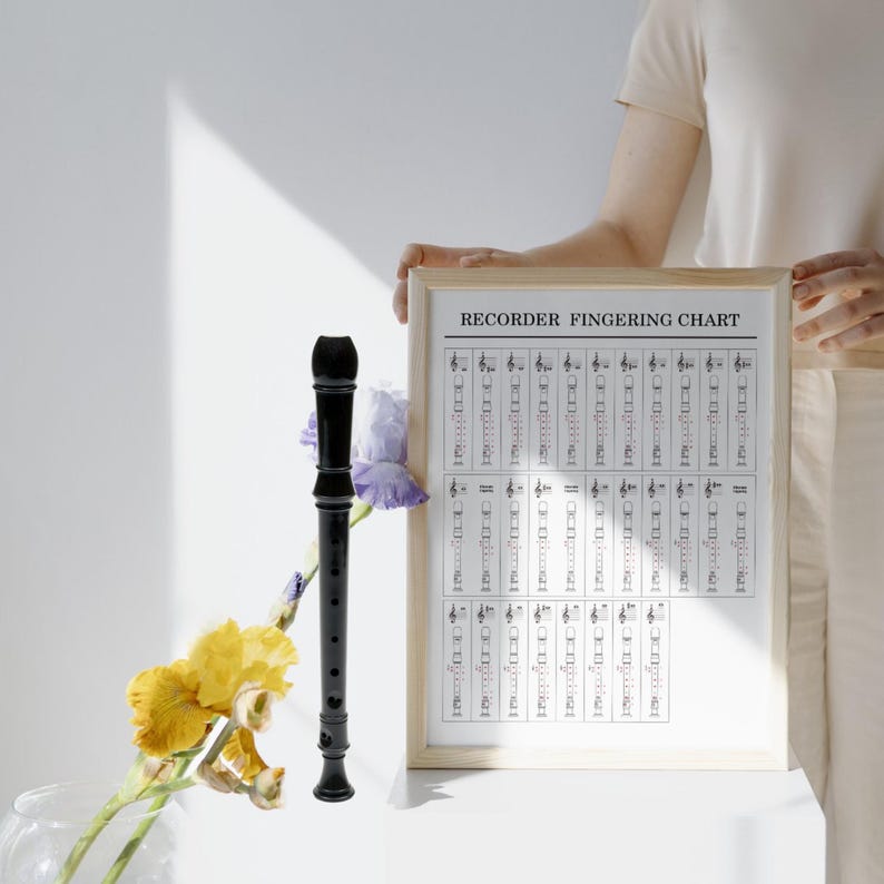 Recorder Fingering Chart for Music Teachers | Classroom Resource ...