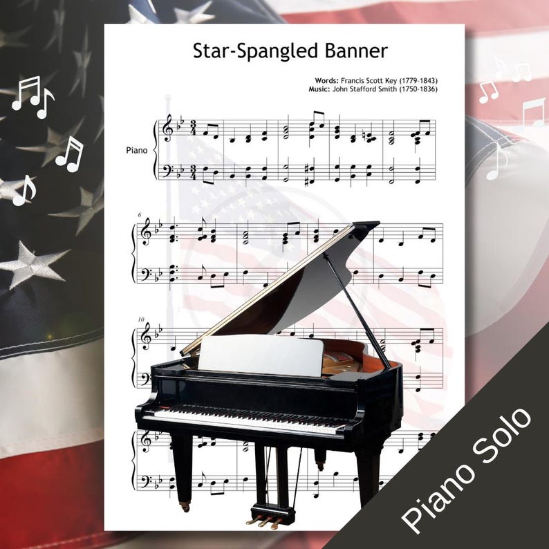 Star-spangled Banner Sheet Music - Easy Piano With Vocal and ...