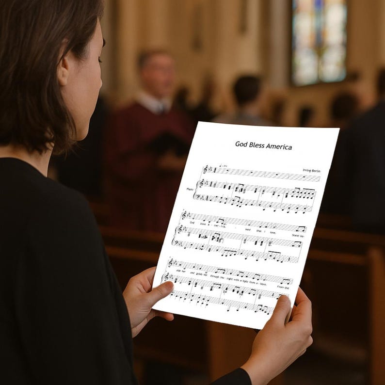 God Bless America - Piano and Vocal Sheet Music PDF for Teaching ...