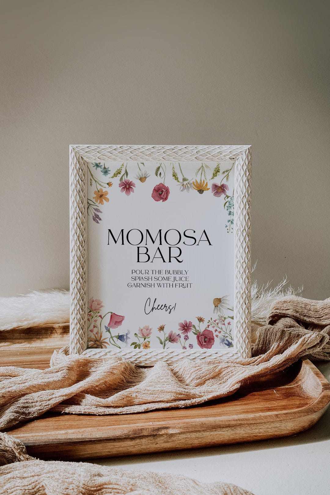 Momosa Bar Sign | Baby Shower Momosa Sign | Momosa Bar Sign Template ...