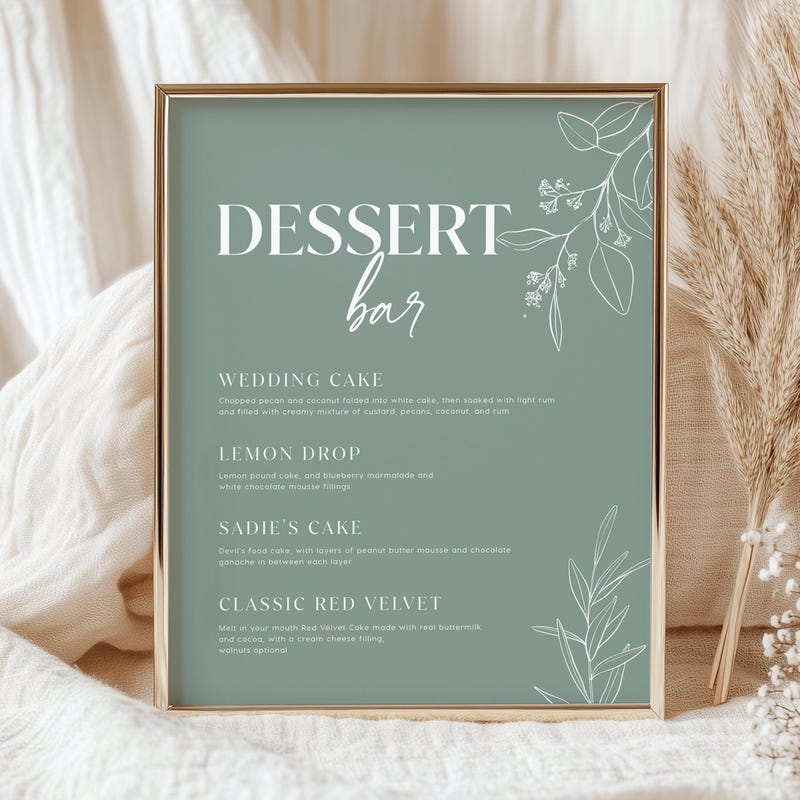 Dessert Station Sign Png - Etsy