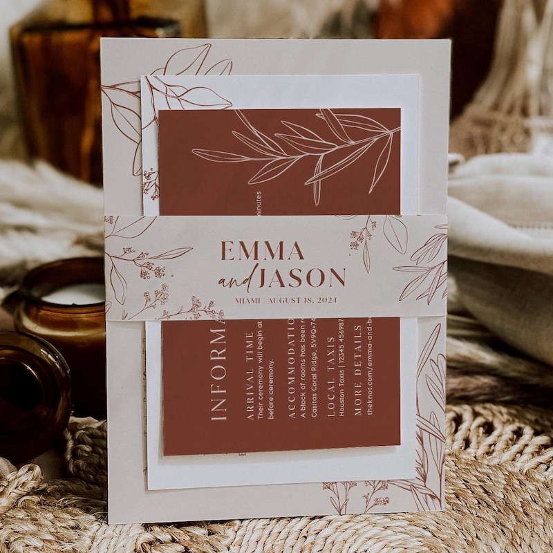 Invitation Suite Bands - Etsy